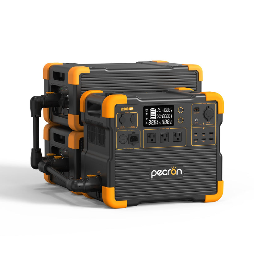 PECRON E2400LFP Solar Generator Kit – 2400W, 2048Wh LiFePO4, 800W Sola ...